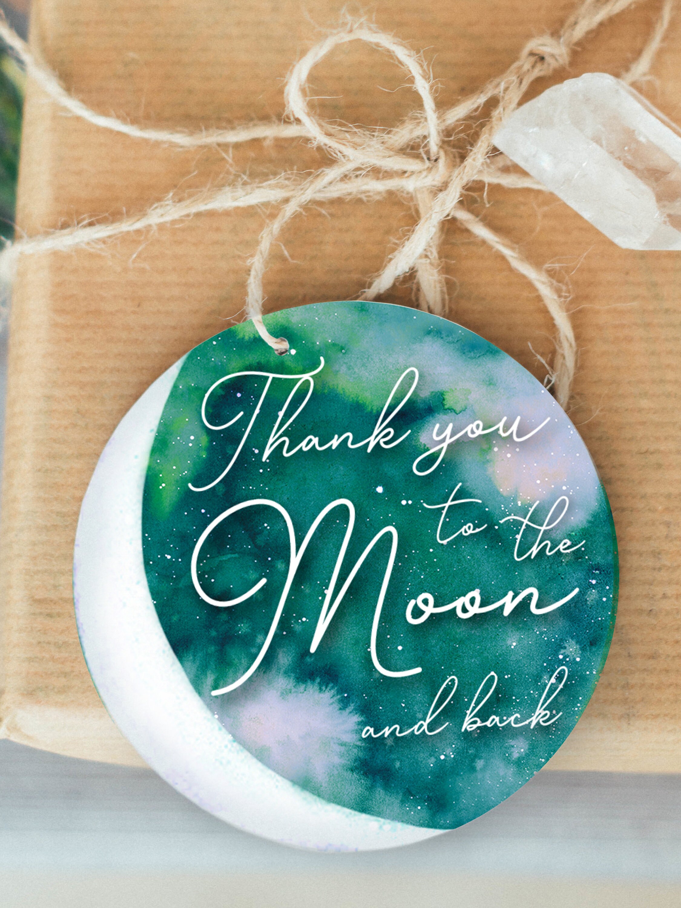 Editable Thank You to the MOON and back Fun | Etsy