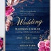 Blue Rustic Floral Wedding Invitation Suite, Boho, Bohemian,printable ...