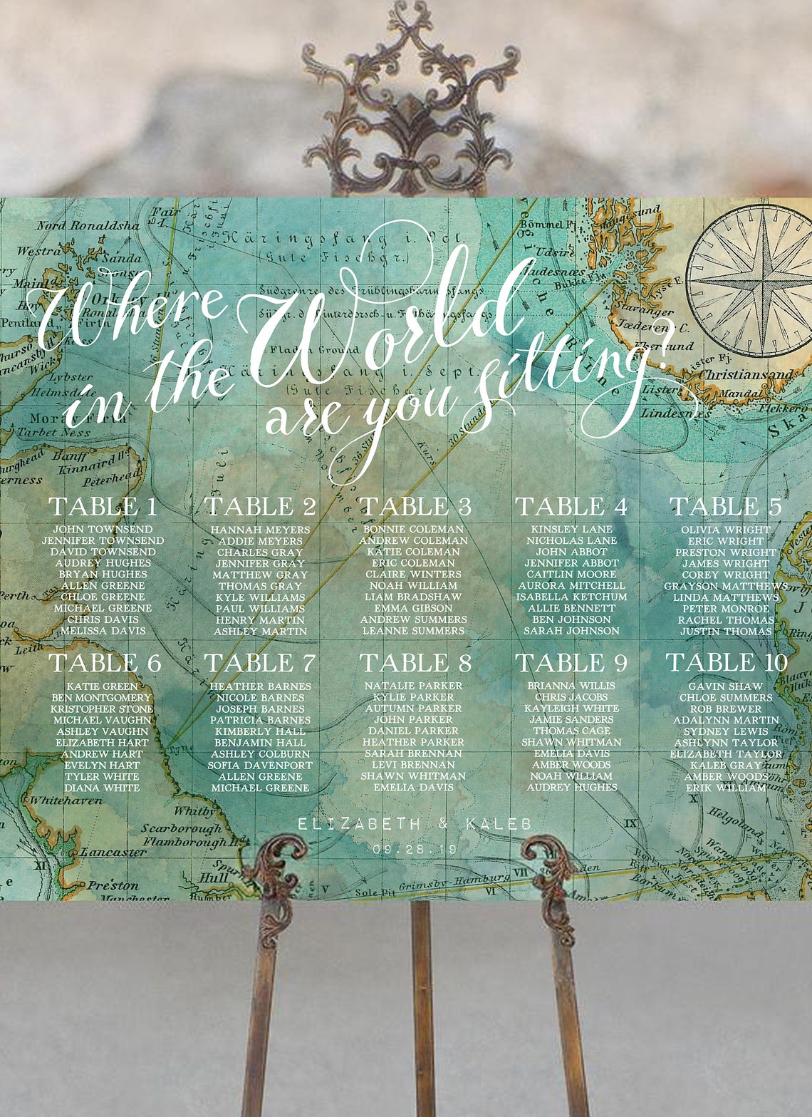 Travel Theme Seating Chart Sign where in the World Are - Etsy