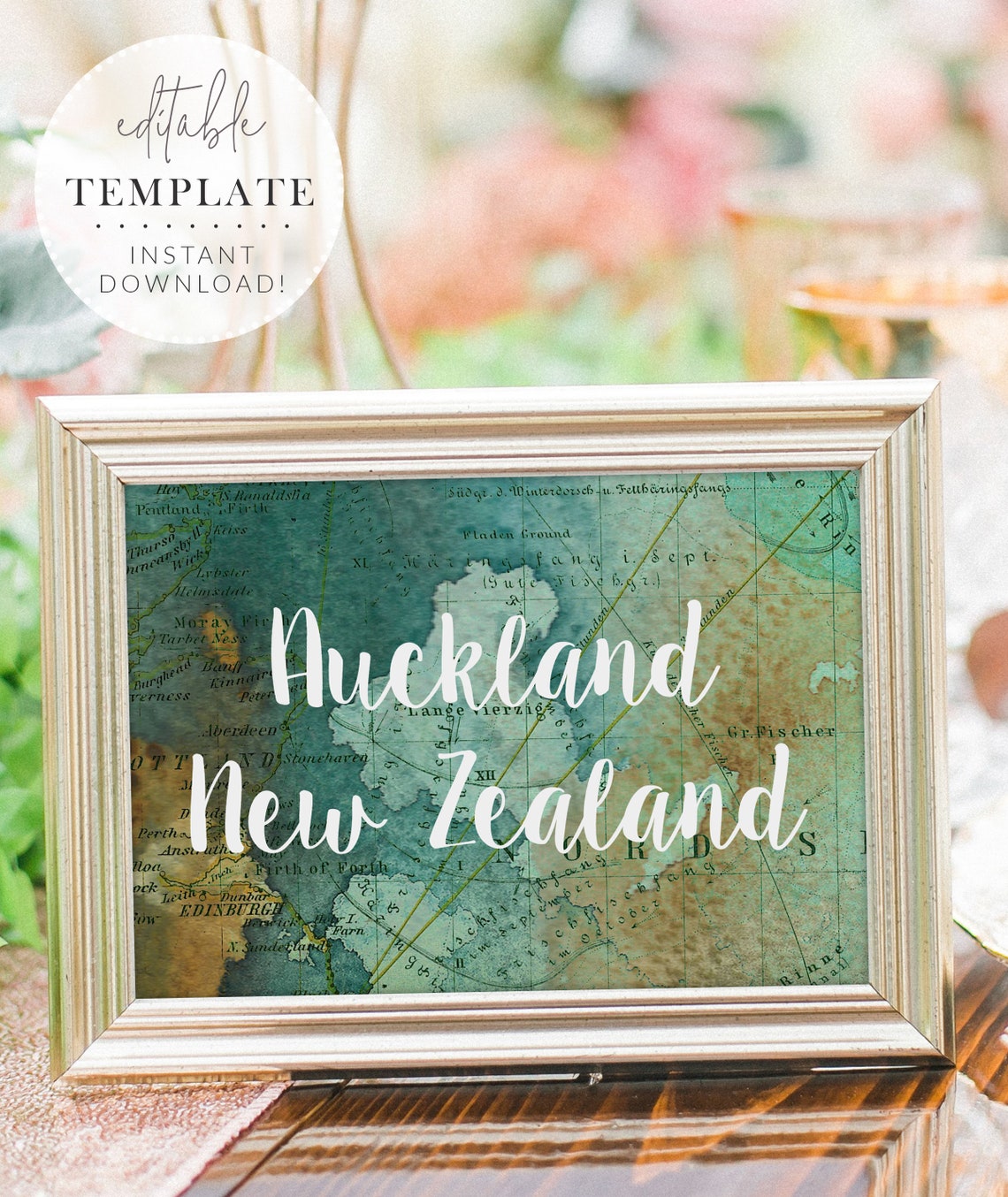 Editable Travel-theme Table Numbers Template Vintage Map | Etsy