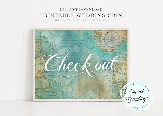 Printable check Out Wedding Sign Party Sign Home | Etsy