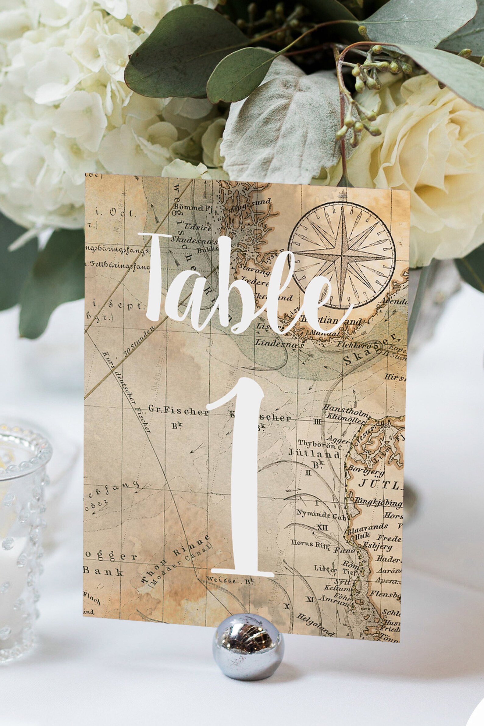 Editable Travel-theme Table Numbers Template Vintage Map | Etsy
