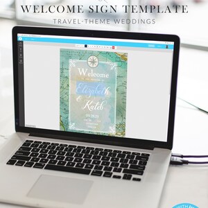 Travel "welcome" Wedding Sign, Customized With Your Wedding Details ...