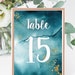 Editable Table Numbers Template Watercolor Printable - Etsy