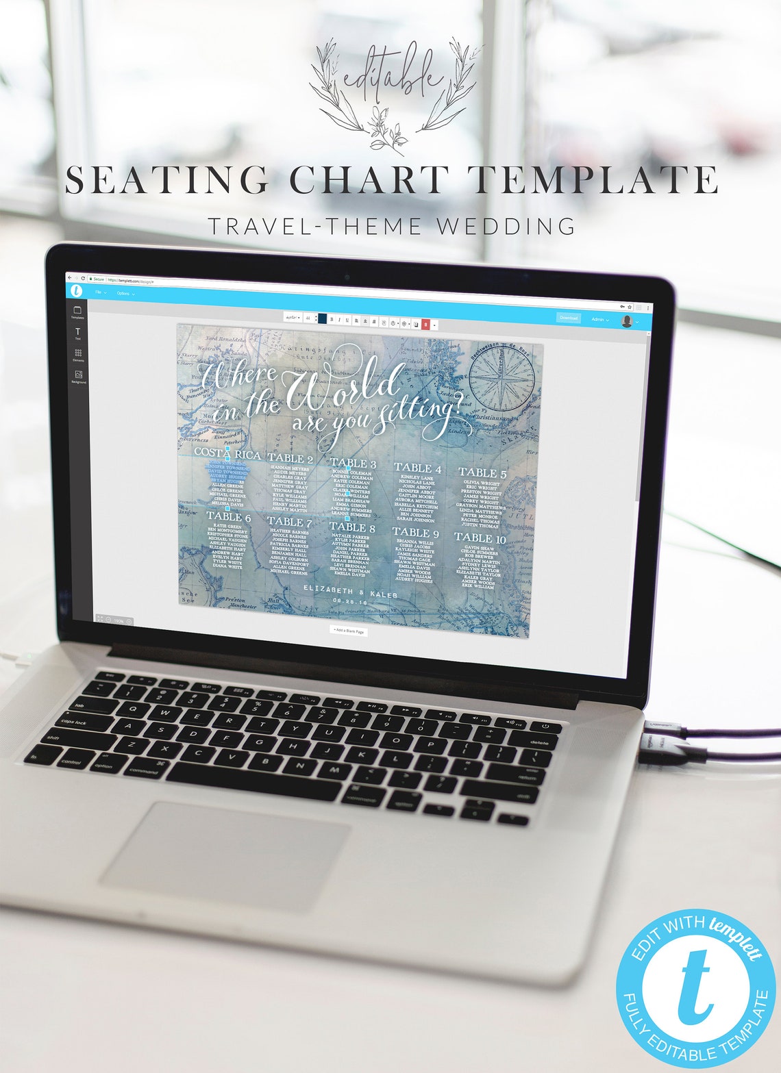 Travel Theme Seating Chart Sign where in the World Are - Etsy