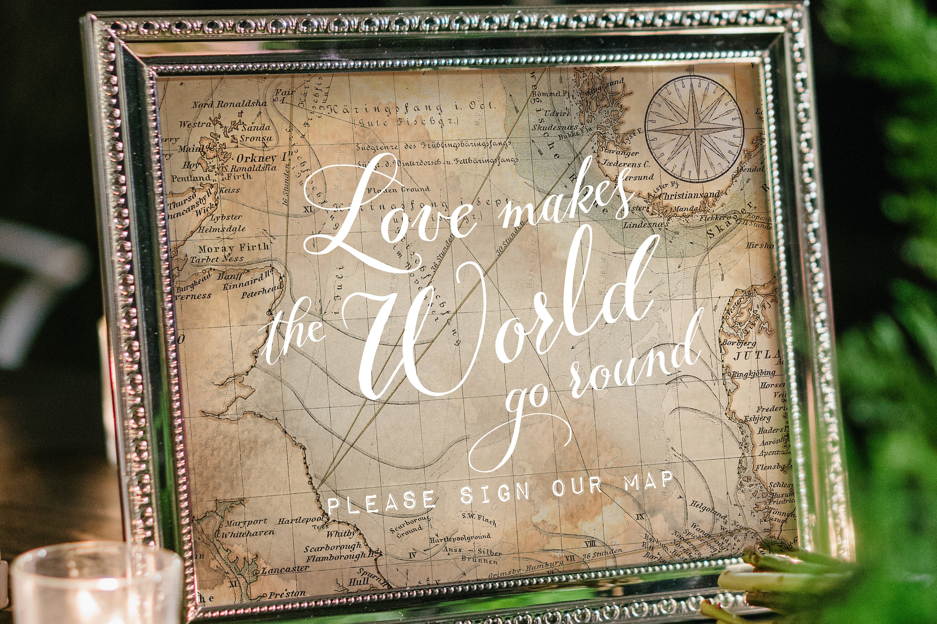 Vintage Map "please Sign Our Map" Printable Wedding Guestbook Sign ...
