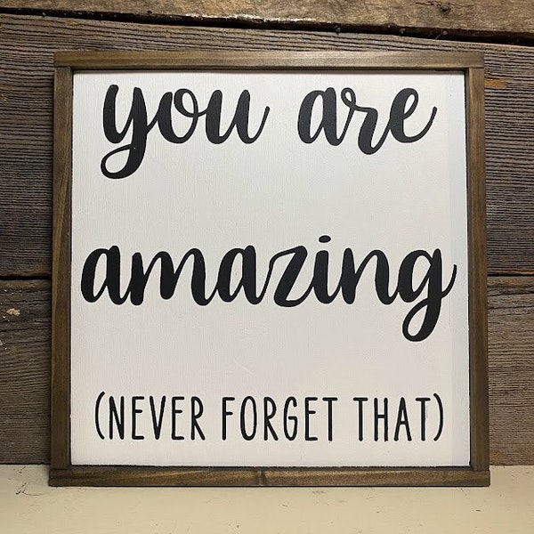 You Are Amazing Sign - Etsy
