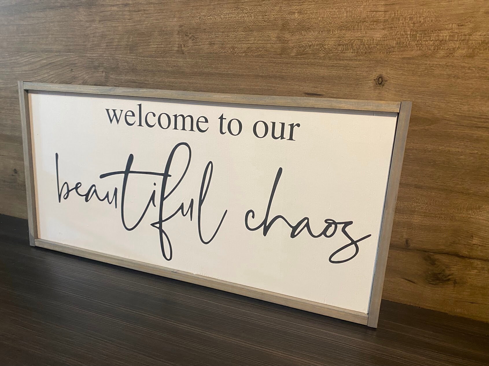 Our Beautiful Choas Sign - Etsy