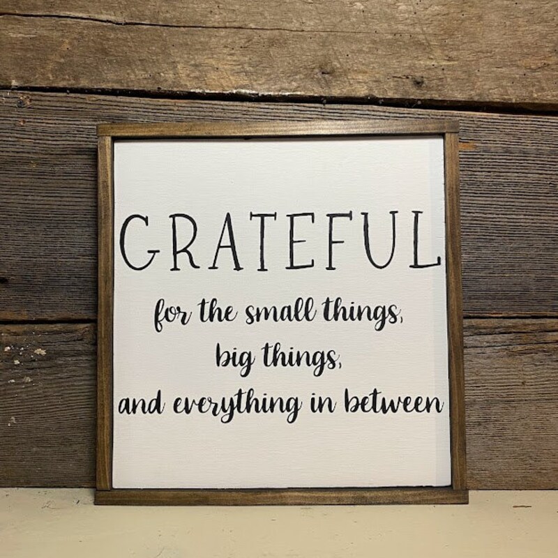 Grateful Sign - Etsy