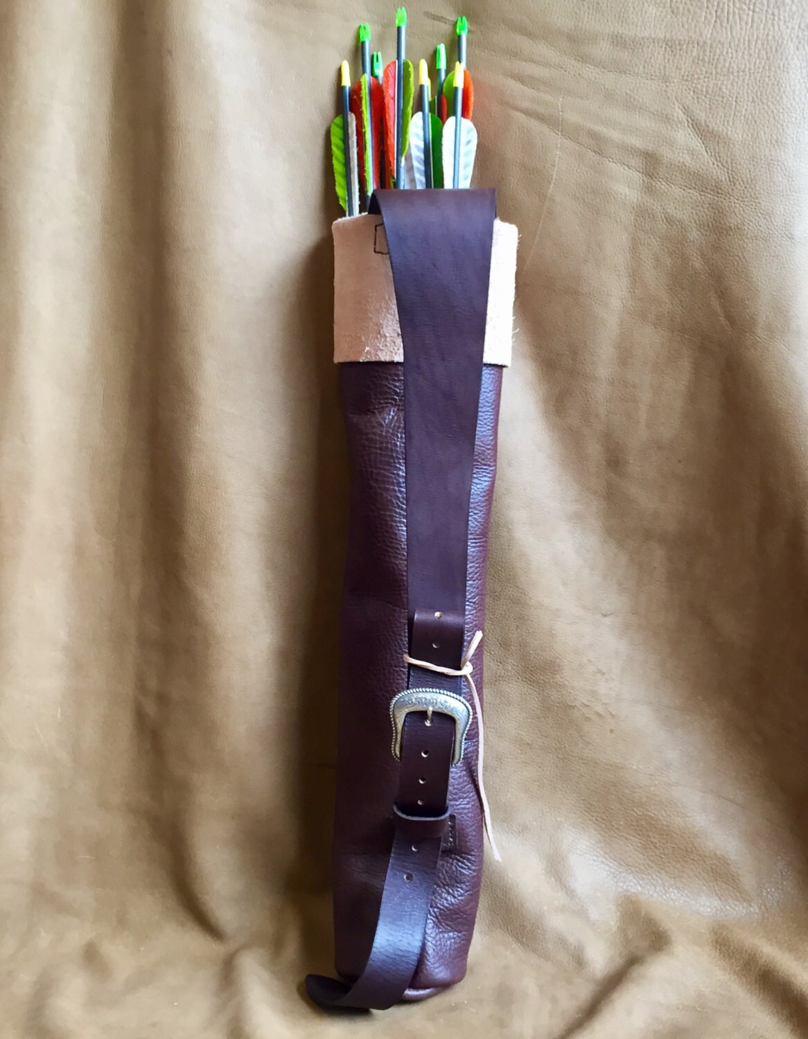 Traditional Leather Shoulder Quiver - Etsy