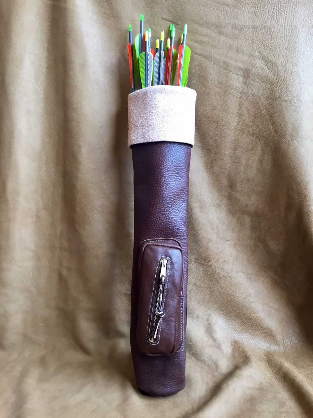Traditional Leather Shoulder Quiver - Etsy