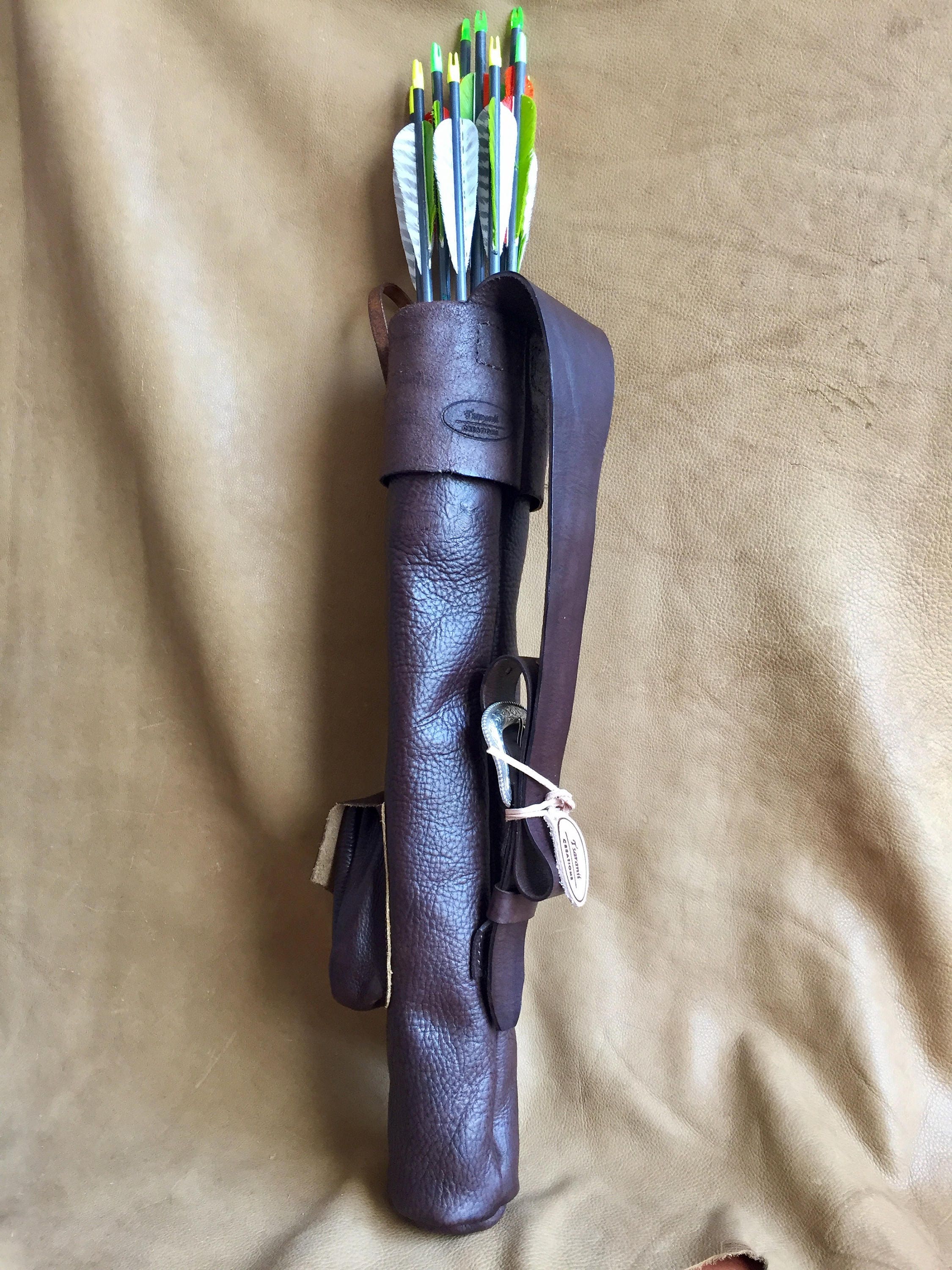 Leather Archery Shoulder Quiver - Etsy