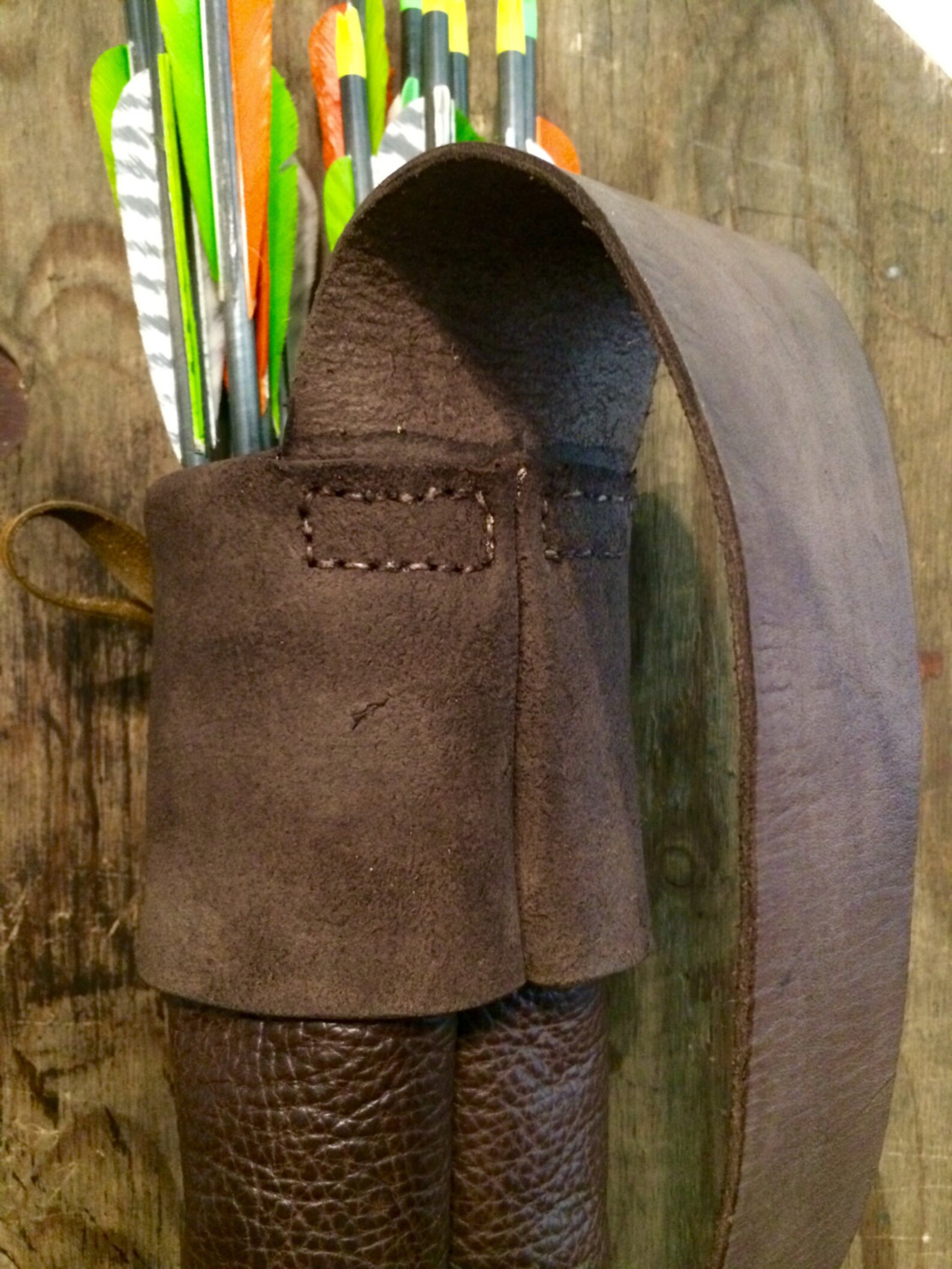 Basic Leather Archery Shoulder Quiver - Etsy