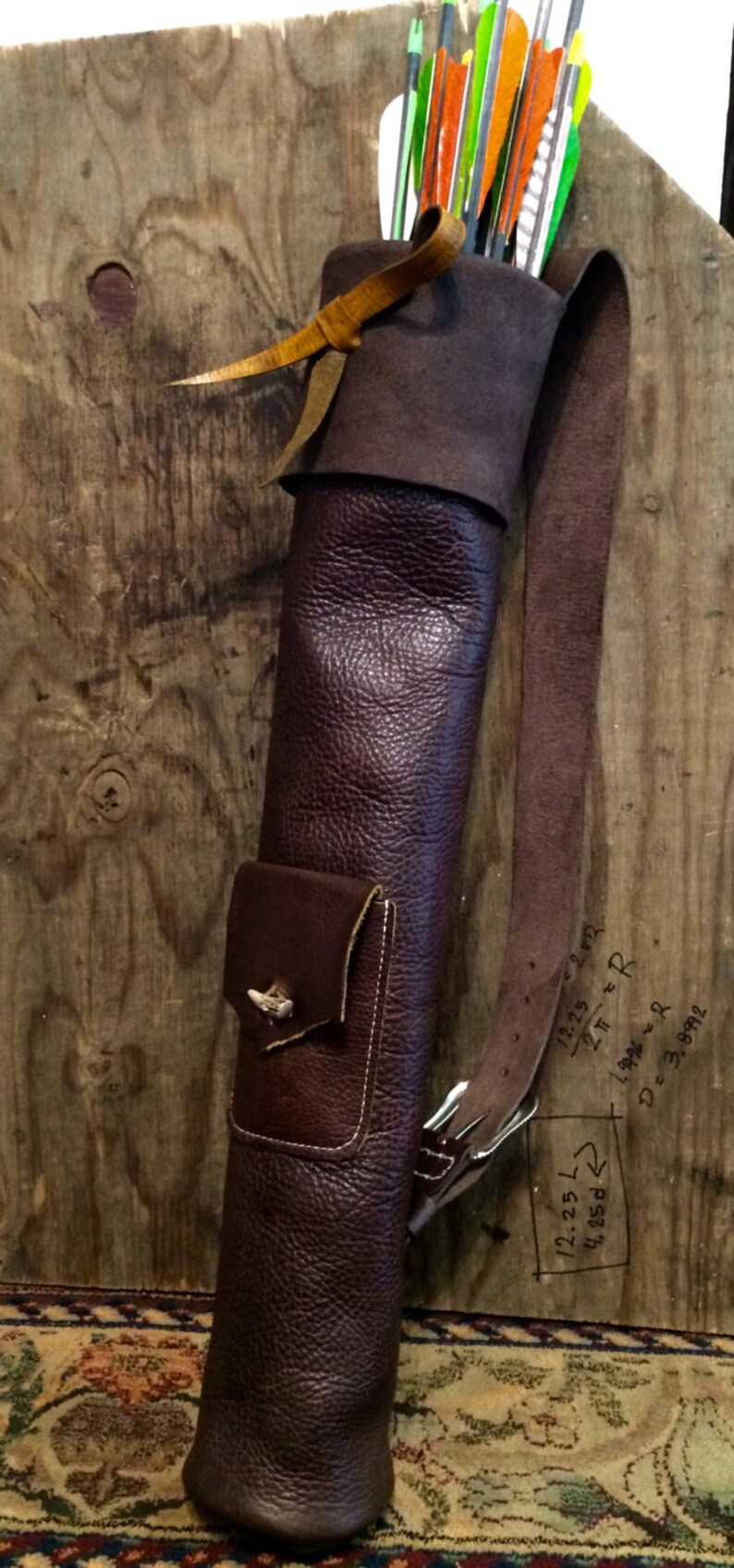 Basic Leather Archery Shoulder Quiver - Etsy