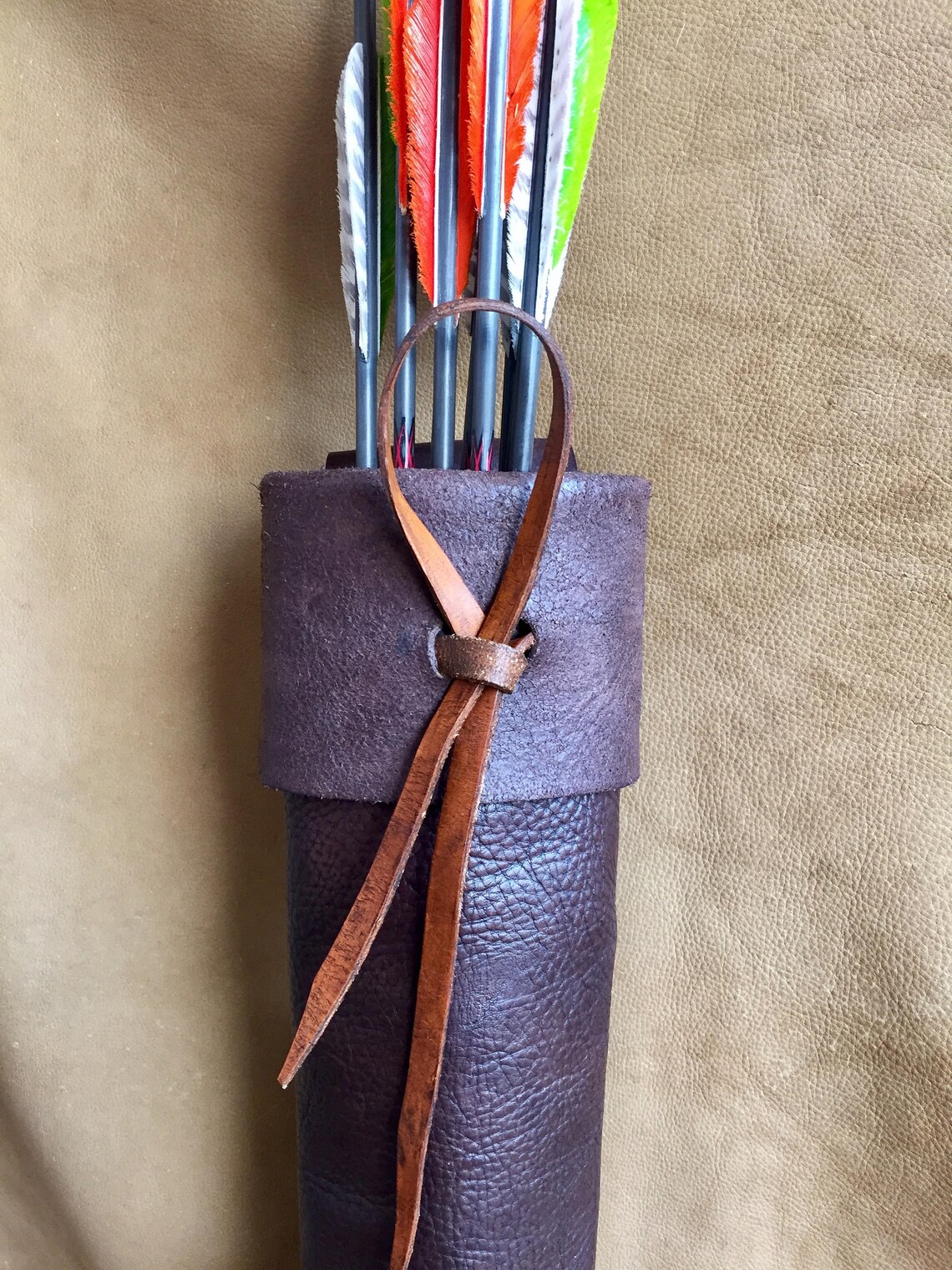 Leather Archery Shoulder Quiver - Etsy