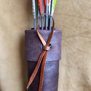 Leather Archery Shoulder Quiver - Etsy