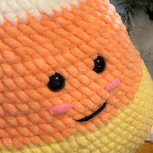 Easy Crochet Candy Corn Pillow Pattern: Halloween Plushie (digital ...