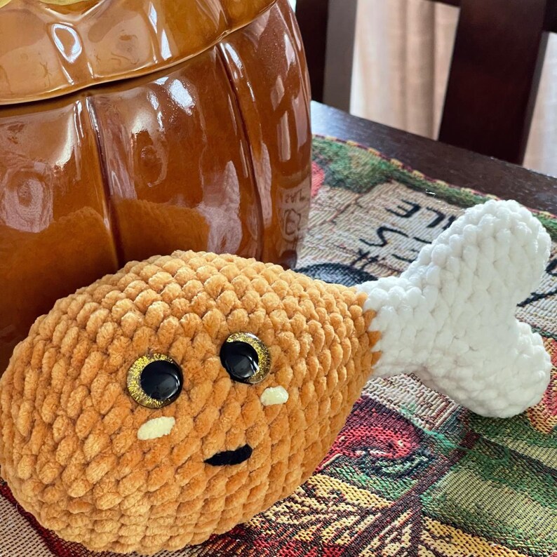 Turkey Leg Crochet Pattern: Thanksgiving Plushie Bone (PDF Pattern) - Etsy