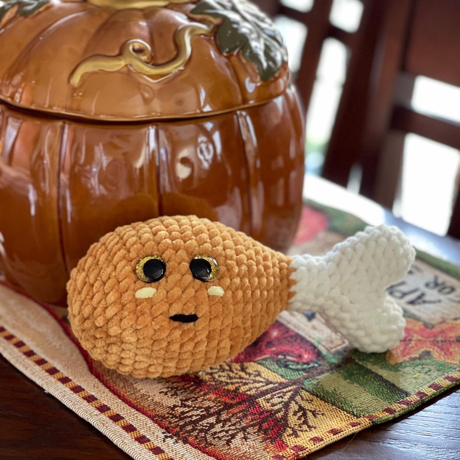 Turkey Leg Crochet Pattern: Thanksgiving Plushie Bone (PDF Pattern) - Etsy