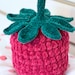 GIANT CROCHET RASPBERRY Pattern, Raspberry Crochet Pillow, Amigurumi ...