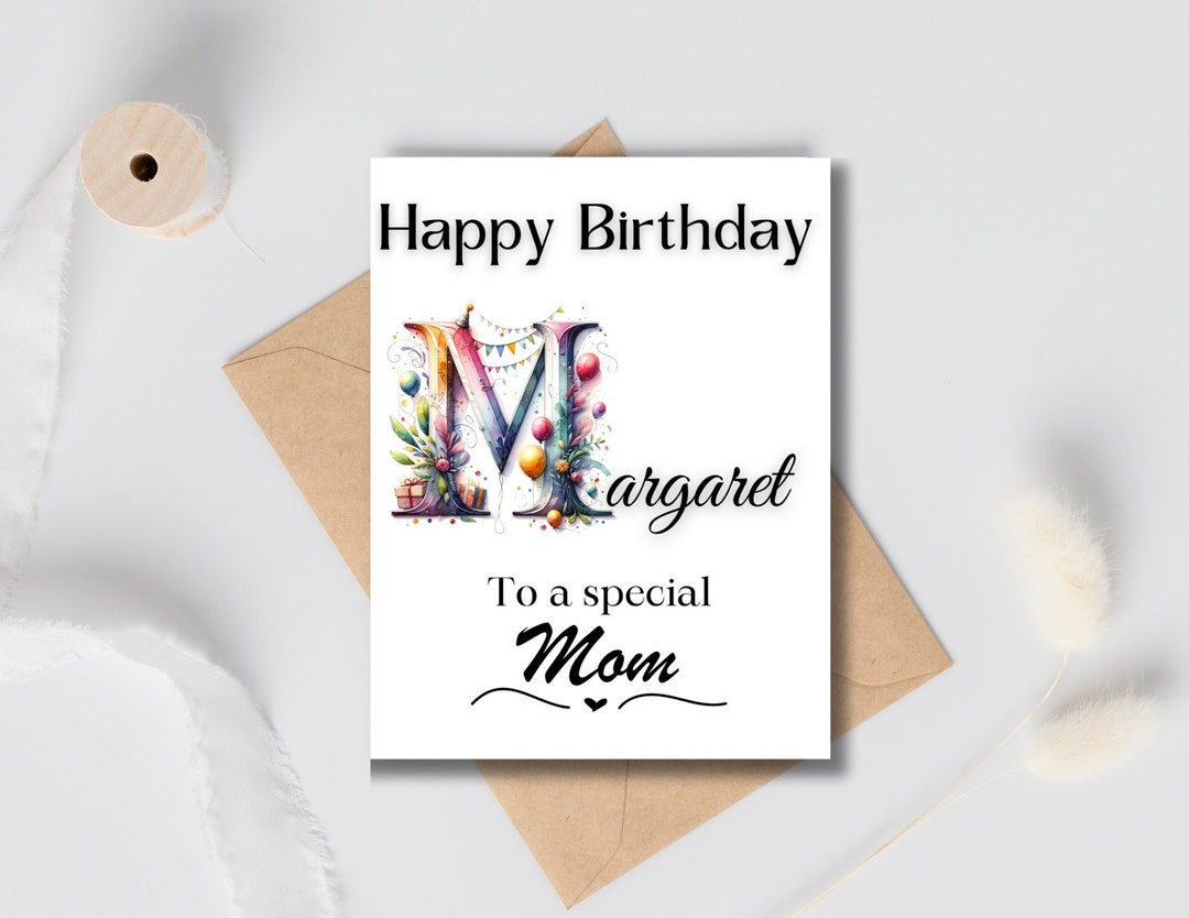 Customizable A2 Birthday Card for Family, Friends, and Loved Ones ...