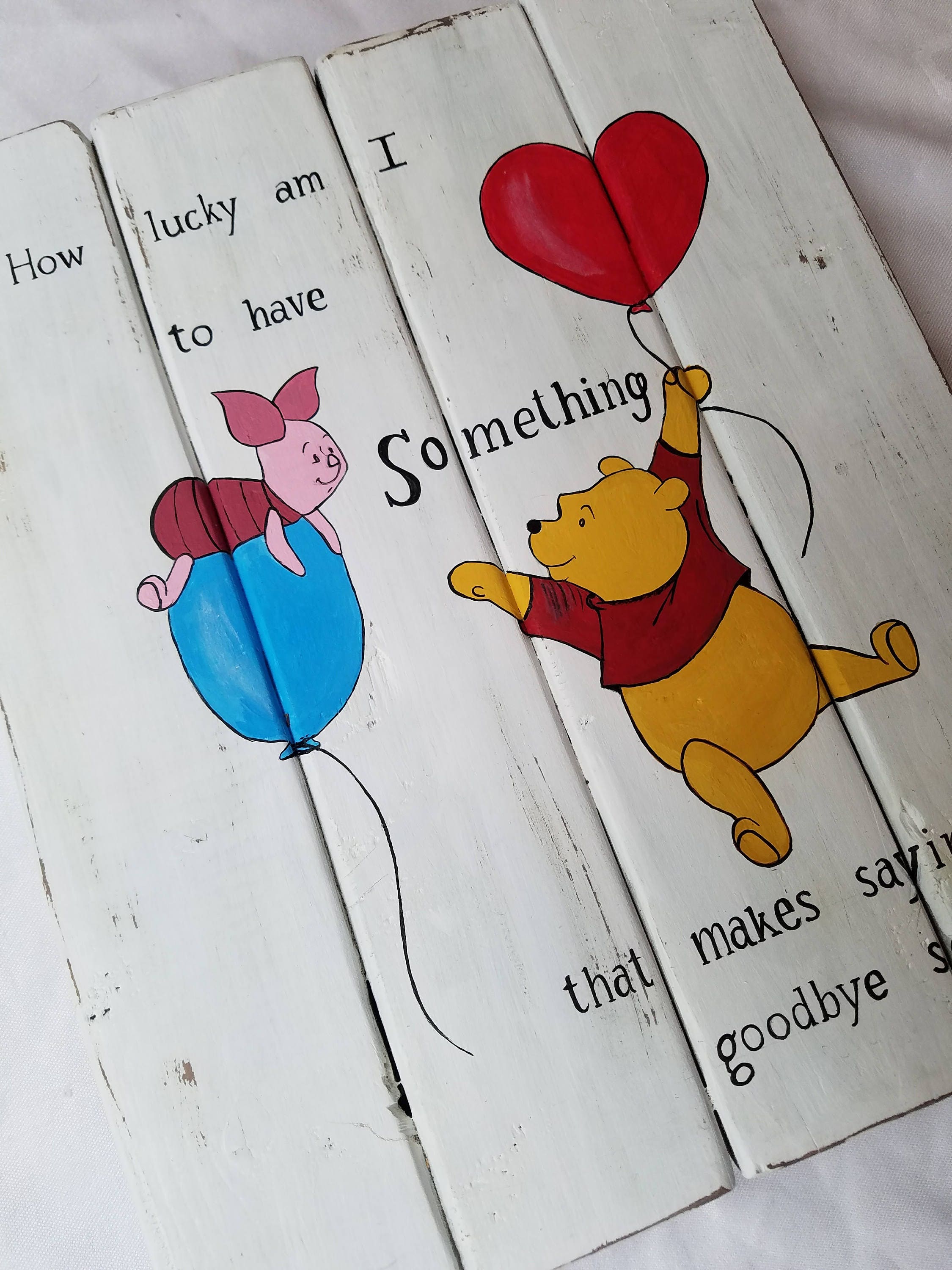 Winnie The Pooh How Lucky am I to have Something.. | Etsy