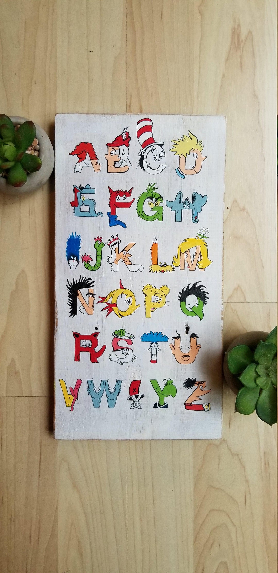 Dr. Seuss Alphabet Characters - Etsy
