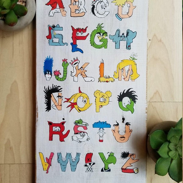 Dr Seuss Alphabet - Etsy