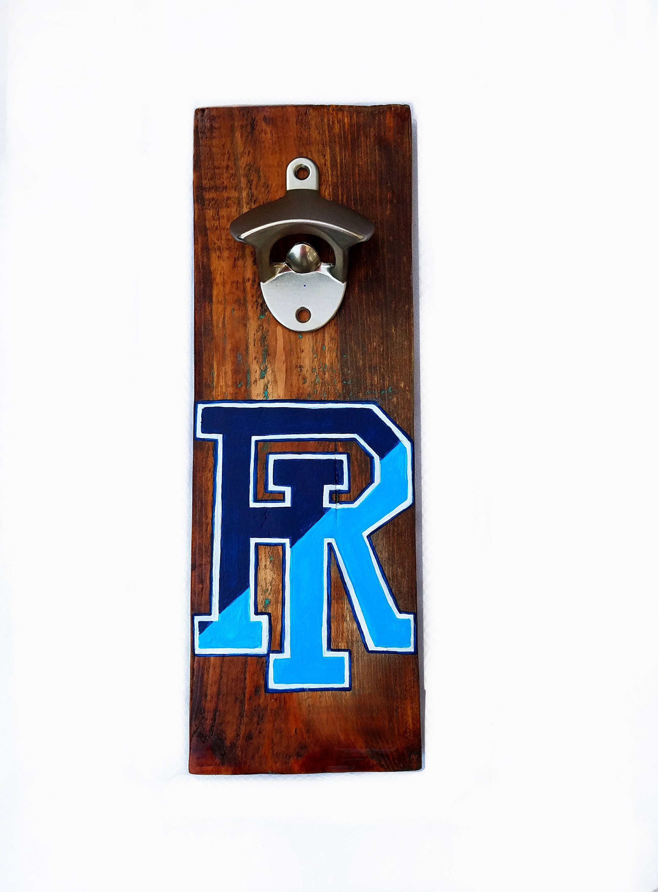 University of Rhode Island Rhody Rams Hand Painted Bottle | Etsy