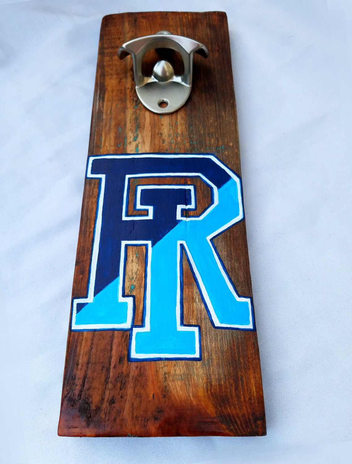 University of Rhode Island Rhody Rams Hand Painted Bottle | Etsy