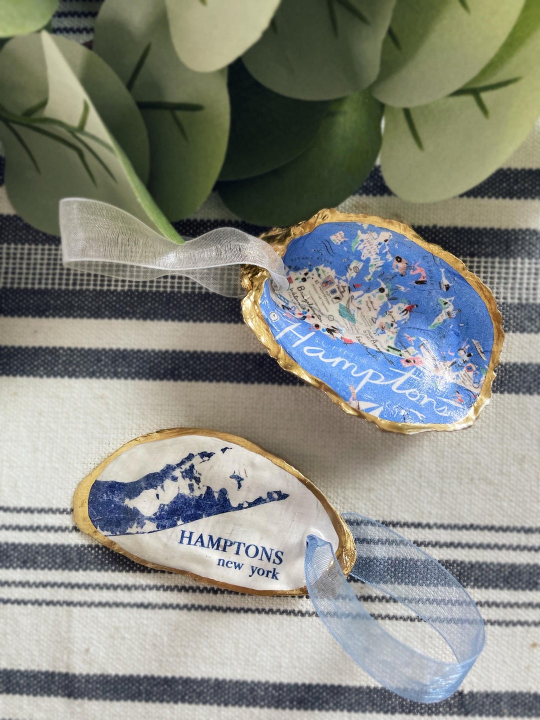 The Hamptons | Montauk | Long Island, New York | Oyster Shell Ornament ...