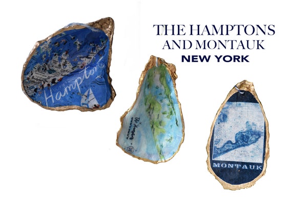 The Hamptons Montauk Long Island New York Oyster Shell | Etsy