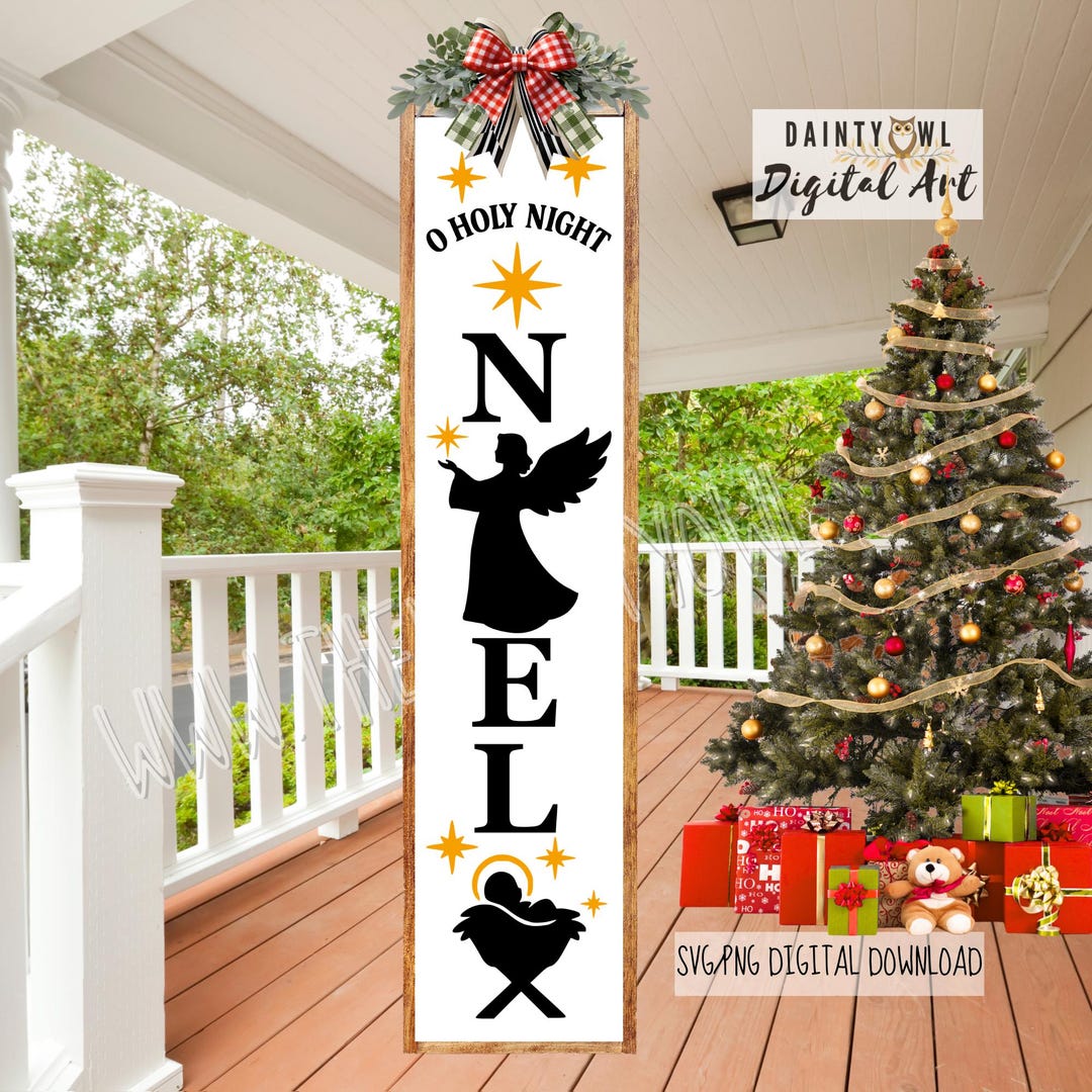 SVG/PNG Noel Angel Baby Jesus Porch Leaner (digital Download) - Etsy