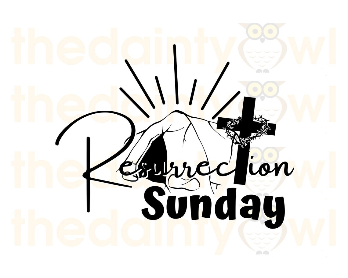 Resurrection Sunday PNG SVG Resurrection Printable Easter - Etsy