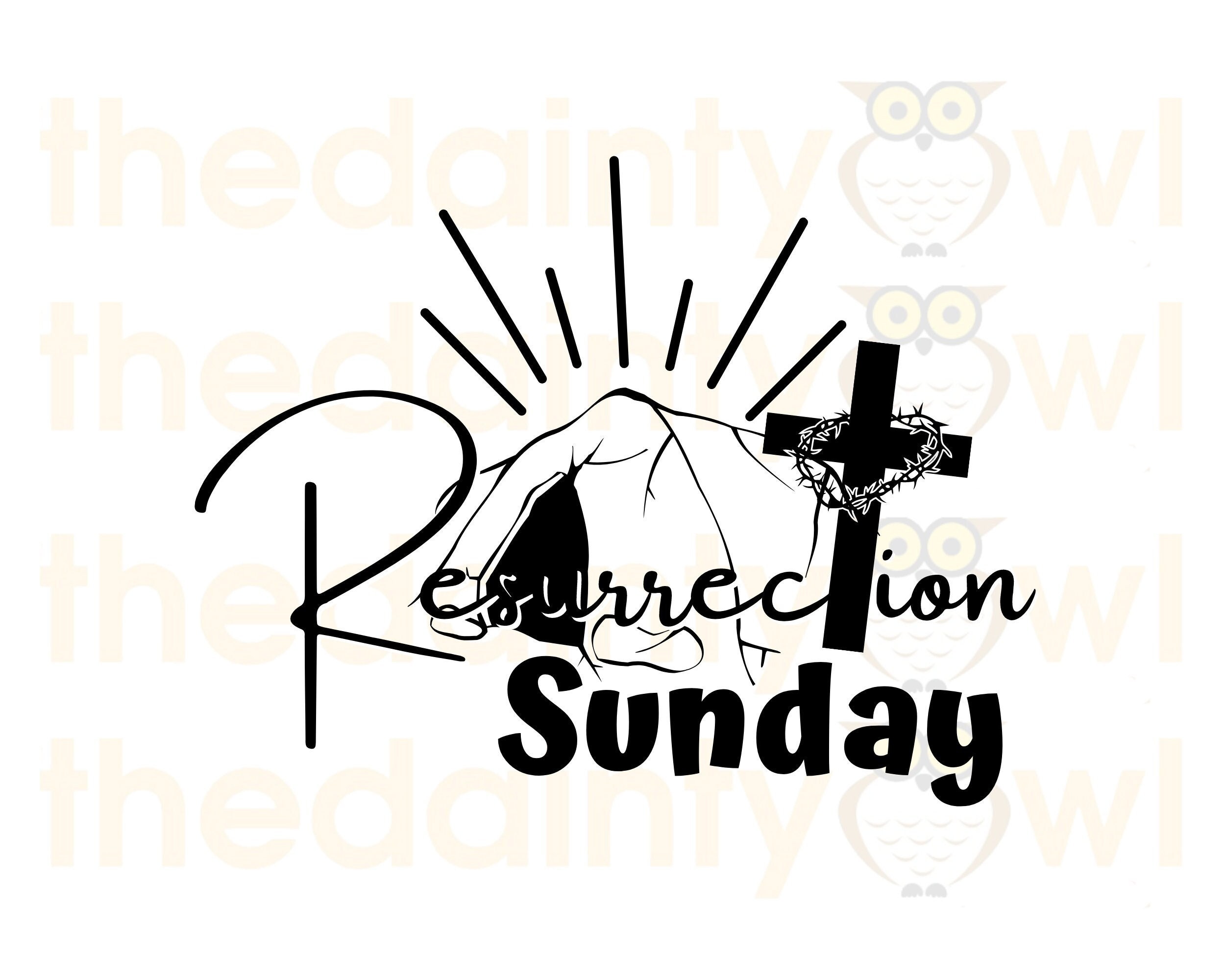 Resurrection Sunday PNG SVG Resurrection Printable Easter - Etsy