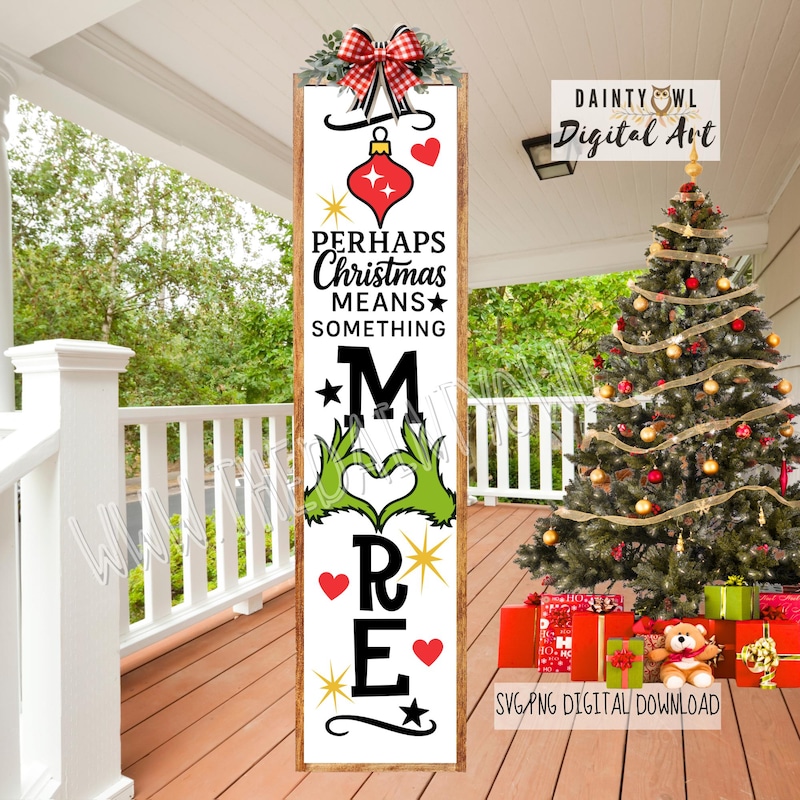 Christmas Sign Leaner - Etsy