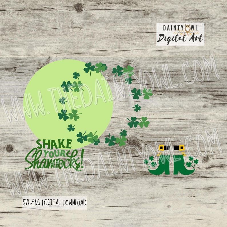 SVG/ PNG Shake Your Shamrocks Door Sign – St Patrick's, Leprechaun ...