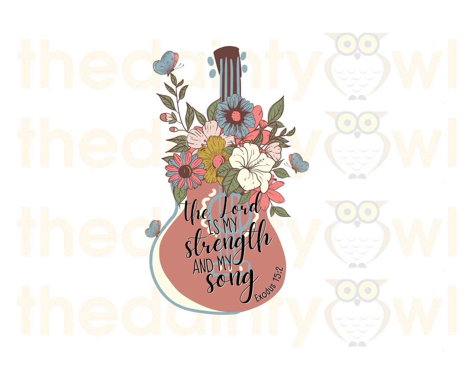 The Lord is My Strength and My Song PNG Exodus 15:2 Printable | Etsy