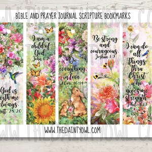 Printable Scripture Bookmarks 1 Bible Verse Bookmarks Watercolor ...