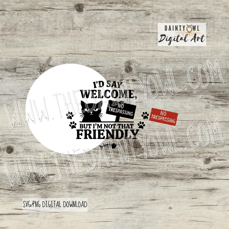 SVG/PNG Grumpy Cat Welcome Sign: Funny Door Hanger Art (digital File ...