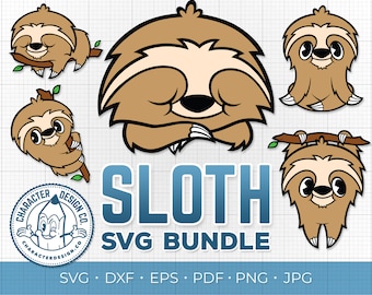 Sloth Outline Svg | Etsy