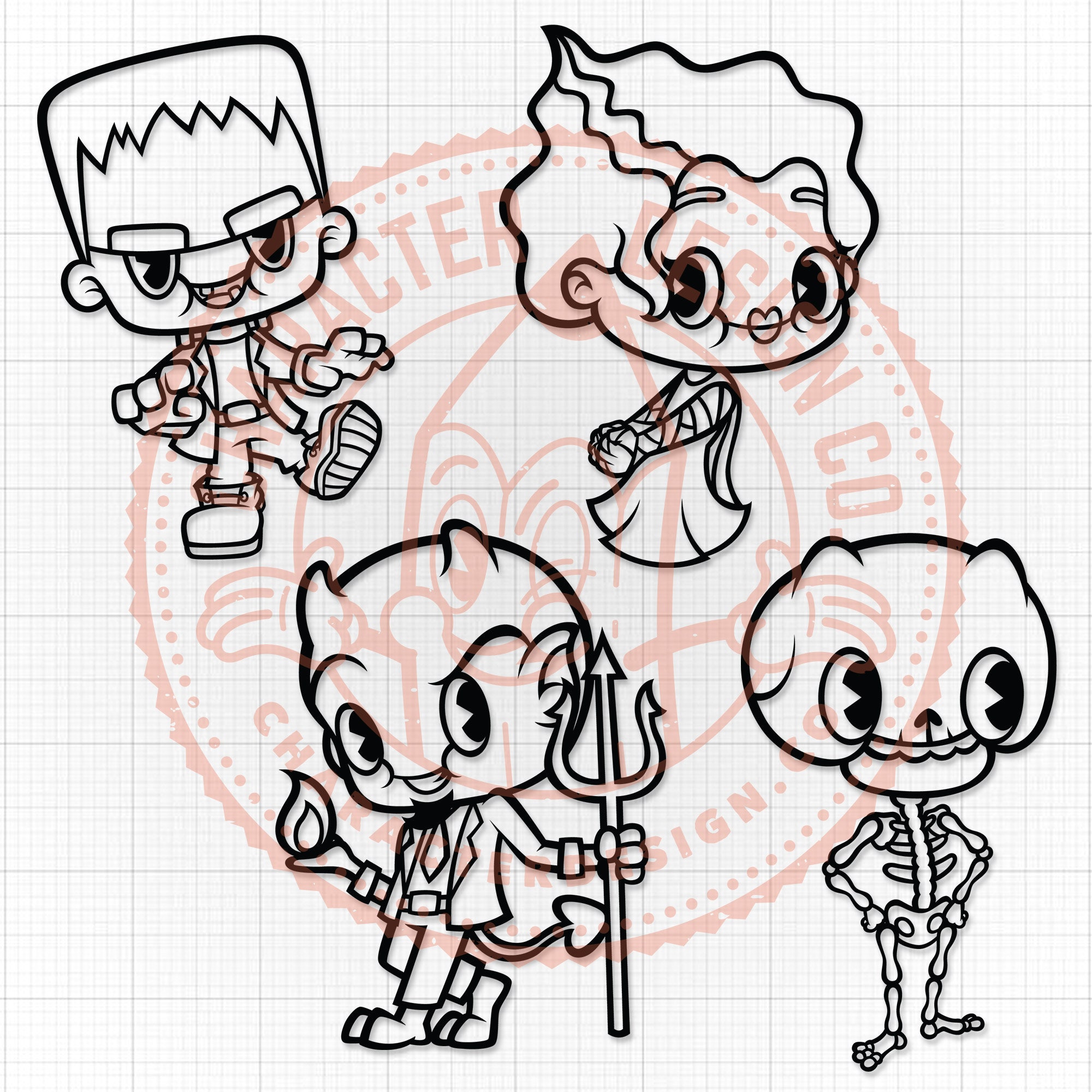 Halloween SVG Bundle, 8X Halloween Cut Files, Horror SVG, Monster Cut ...