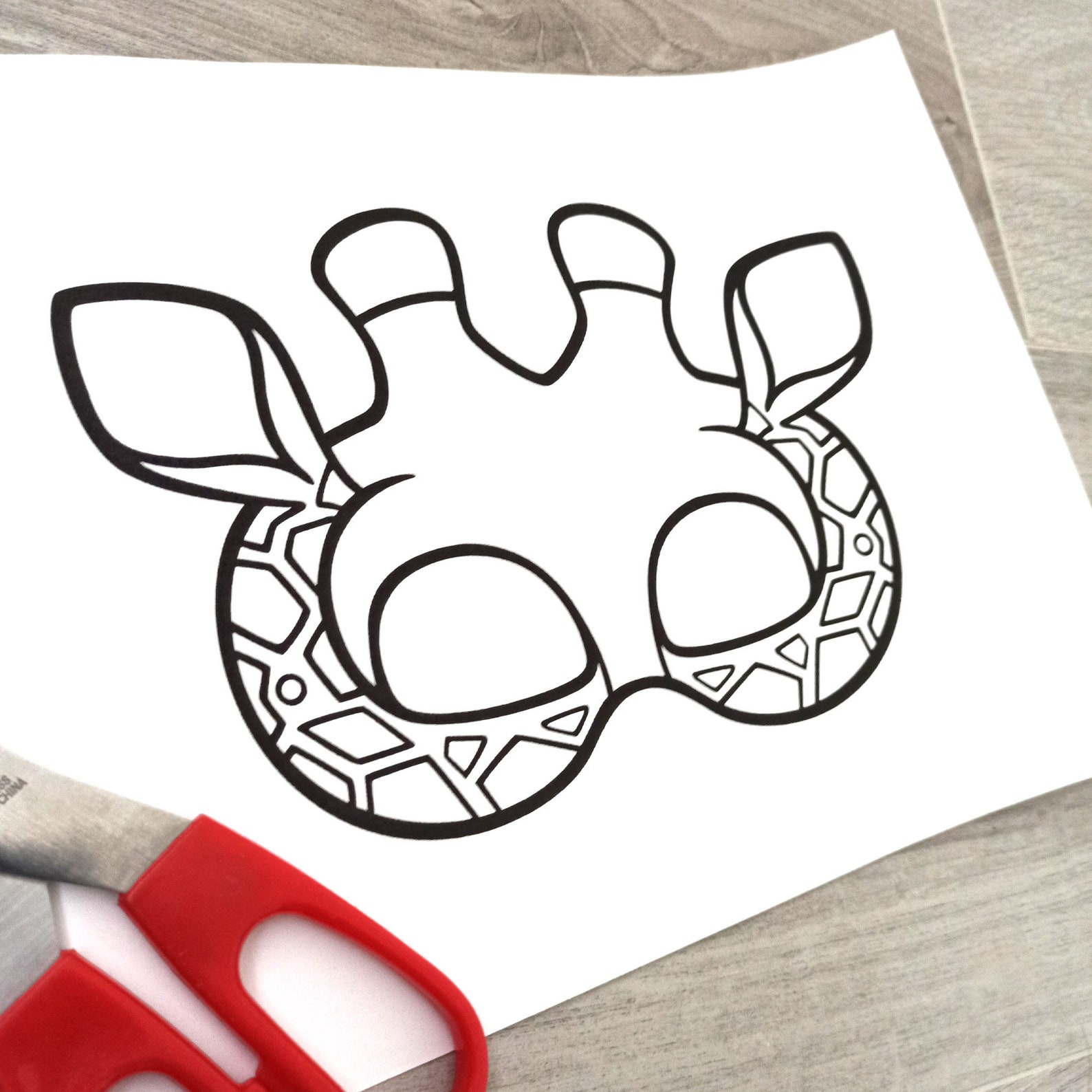 Safari Animal Masks, Safari Animal Printable Coloring Masks, Color Your ...