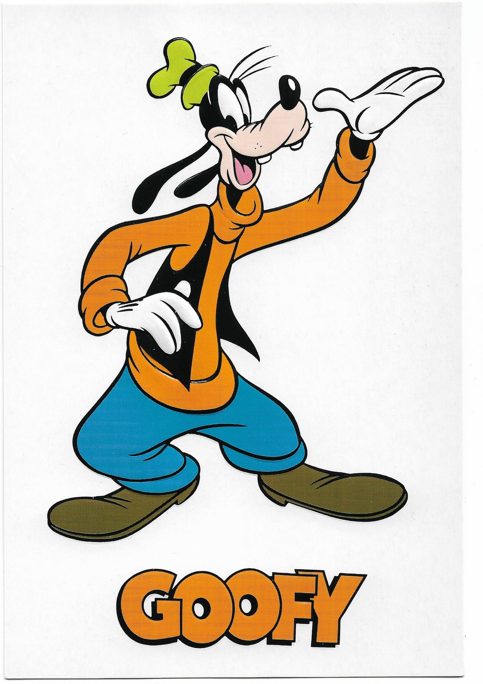 GOOFY Postcard PICA80/PC709 pub impression Disney comic | Etsy