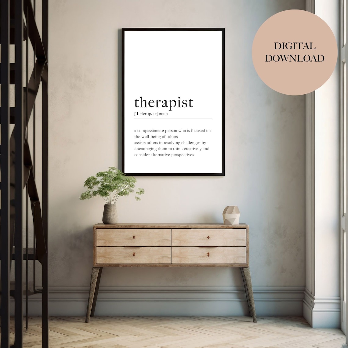 Therapist Definition Digital Download Therapist Print Therapist Poster ...