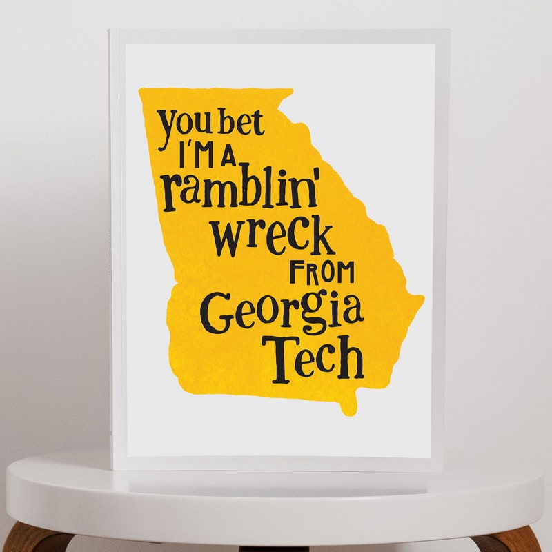 Georgia Tech Art - Etsy