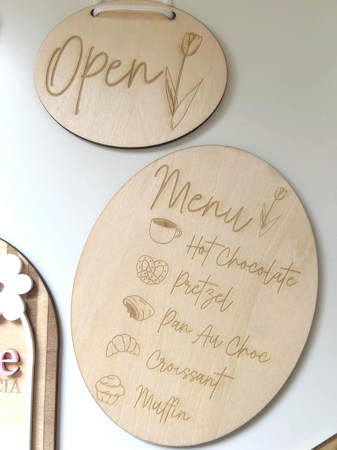 Role Play Cafe Open Sign and Menu - Etsy