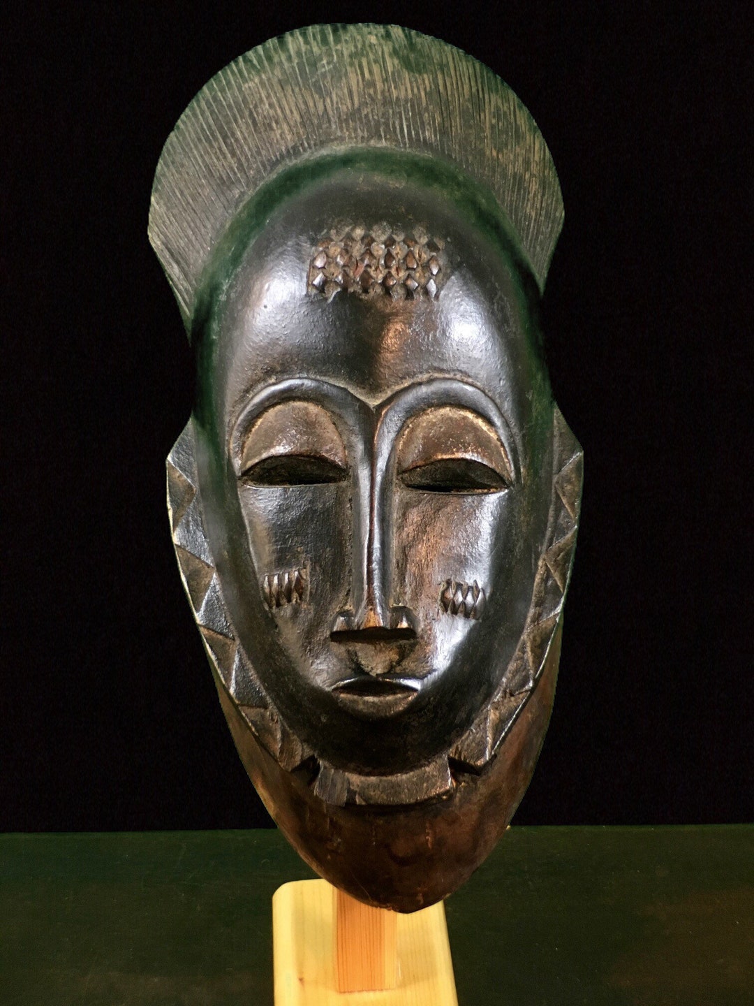 BAULE MBLO PORTRAIT Mask Ivory Coast African Tribal Art - Etsy
