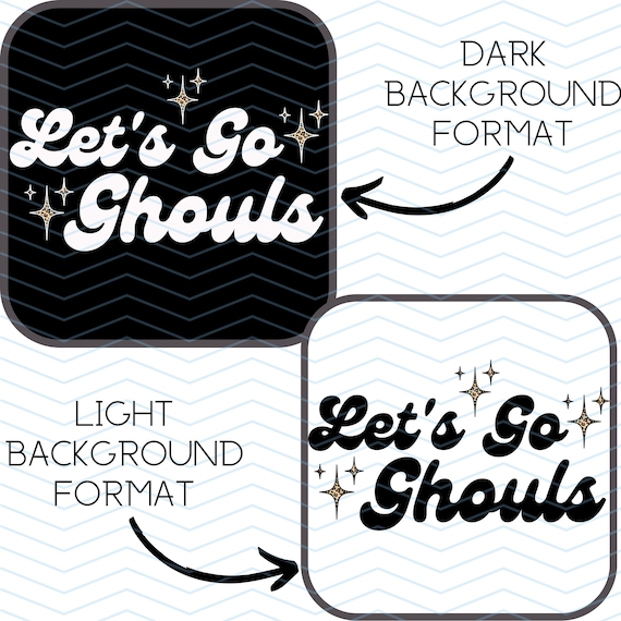 Halloween Png Let's Go Ghouls Png Groovy Retro Halloween - Etsy
