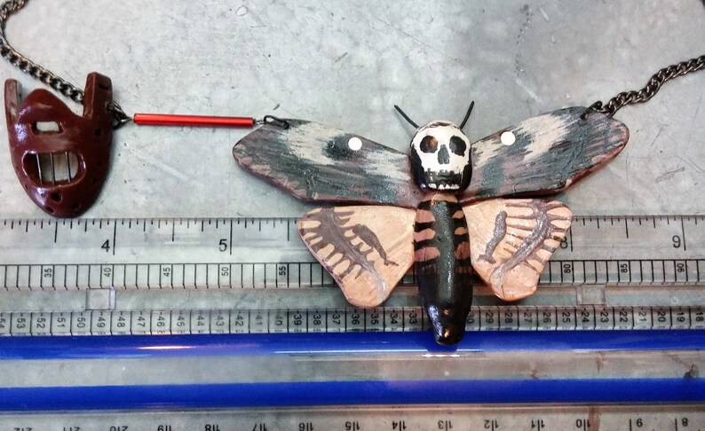 Silence of the Lambs Death Moth Necklace Hannibal Silence of | Etsy